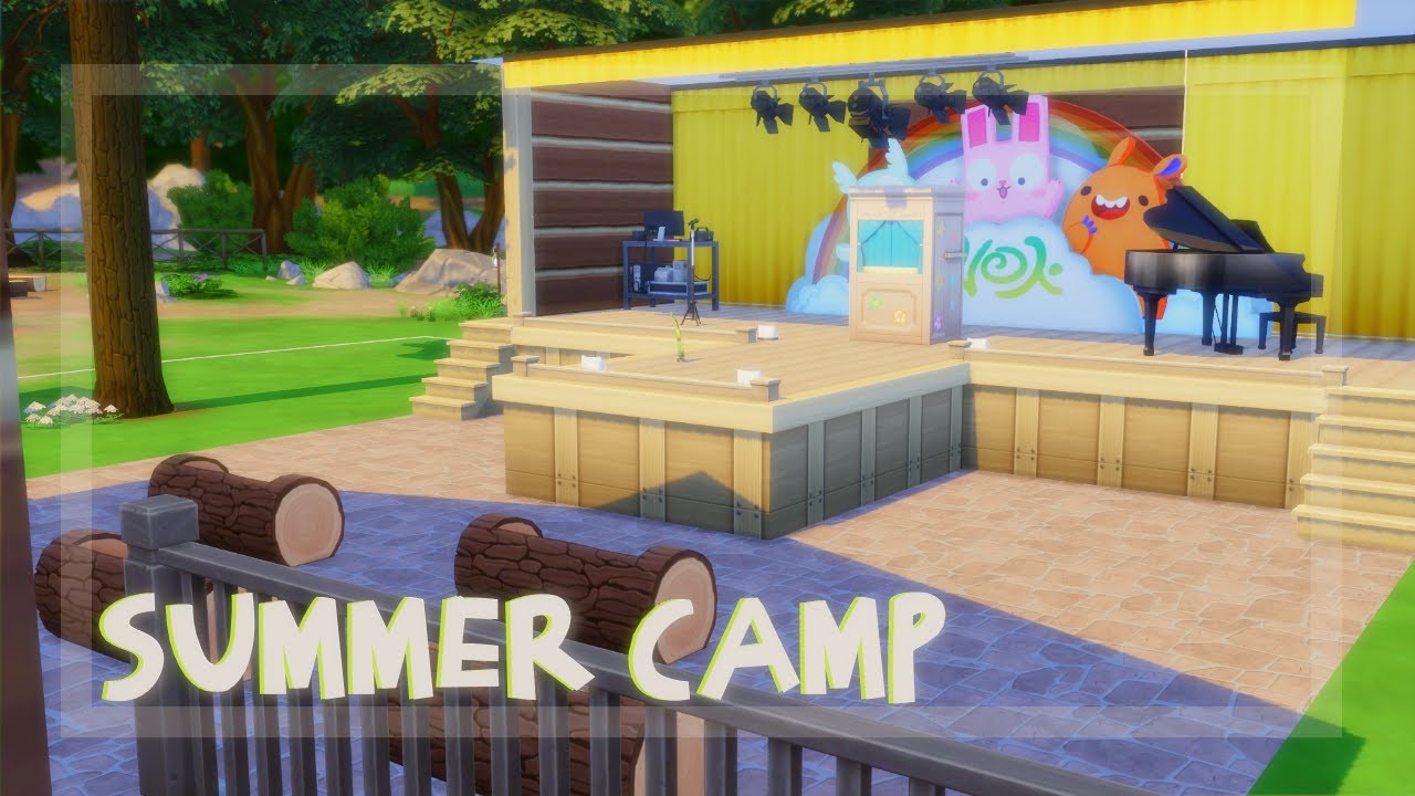 SIMS 4: BUILD SHOWCASE - SUMMER CAMP! - YouTube