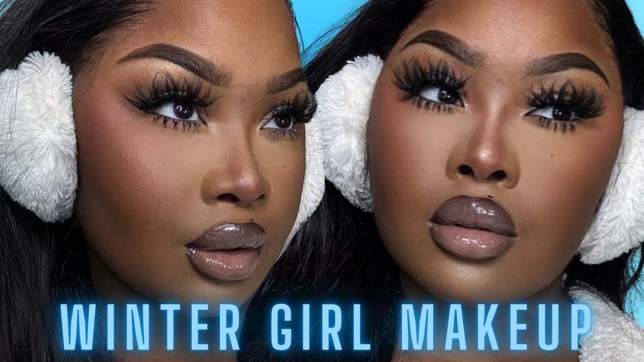 WINTER MAKEUP (COLD GIRL) W.O.C 2025 MAKEUP - YouTube