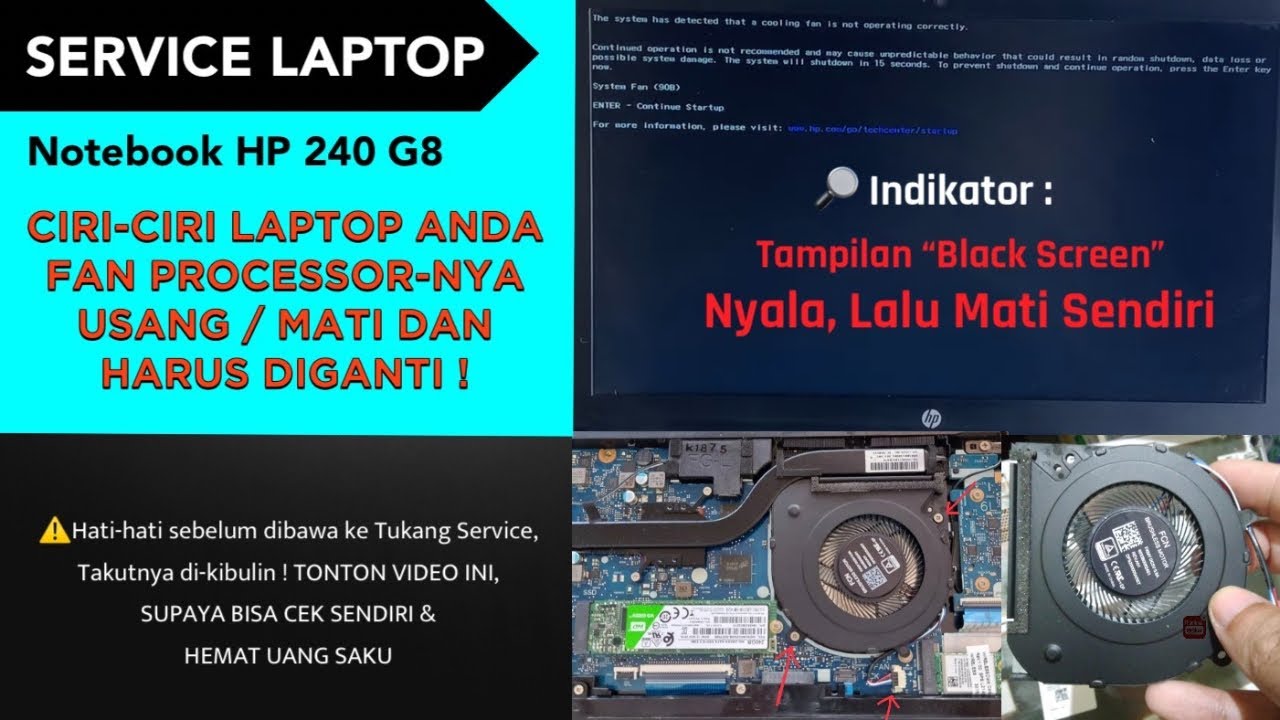 HP System Fan (90B) Error Fix | The System has detected that a cooling ...