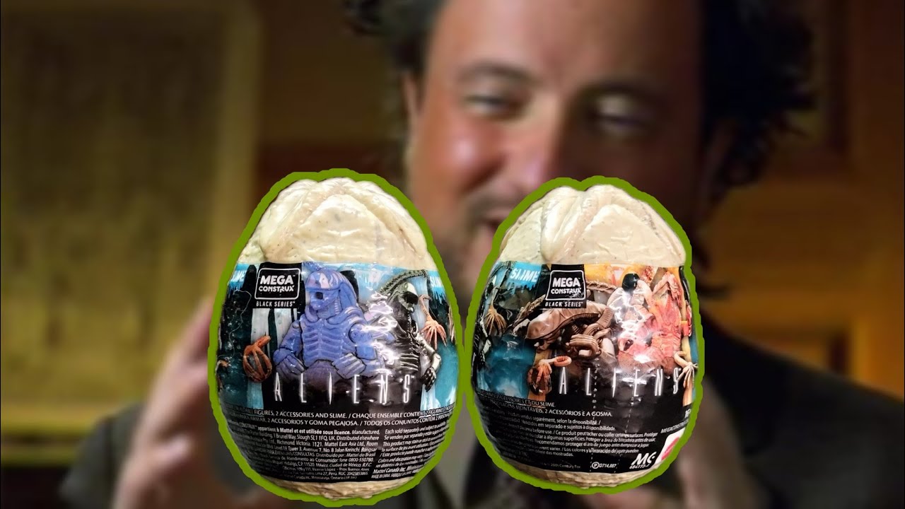 Opening Aliens Mega Construx Black Series Facehugger Eggs - YouTube