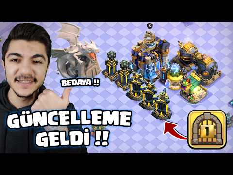 GÜNCELLEME GELDİ !! BEDAVA EJDER DEKORASYONU !! - Clash Of Clans