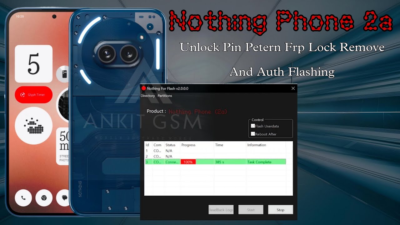 Nothing Phone 2a Pin Pattern Frp Lock Remove & Flashing | Nothing Phone ...