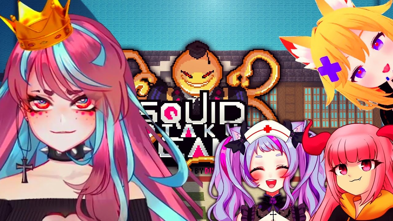 EMIKUKIS juega al SQUID OTAKU GAME ft. Kendomurft, Nymphaaea, Hetto ...