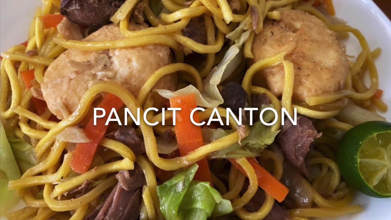 PANCIT CANTON | Special and Savory Pancit Canton with Cheese Tofu - YouTube