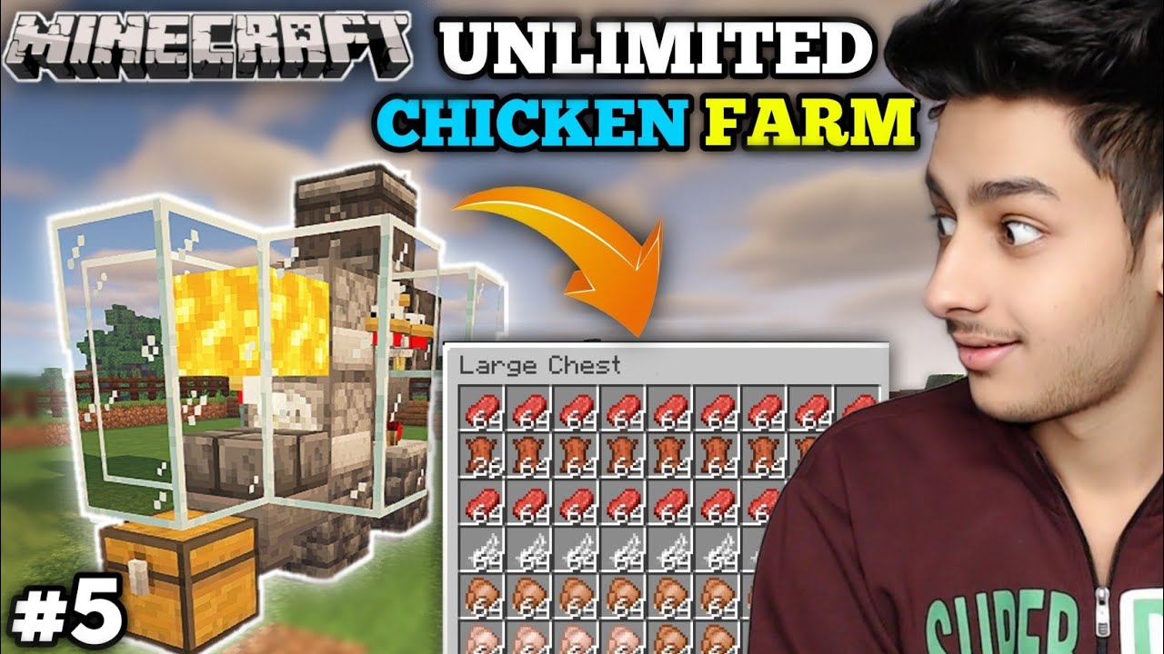 I BUILD THE EXPENSIVE COOKED CHICKEN FARM |MINECRAFT| #5 - YouTube