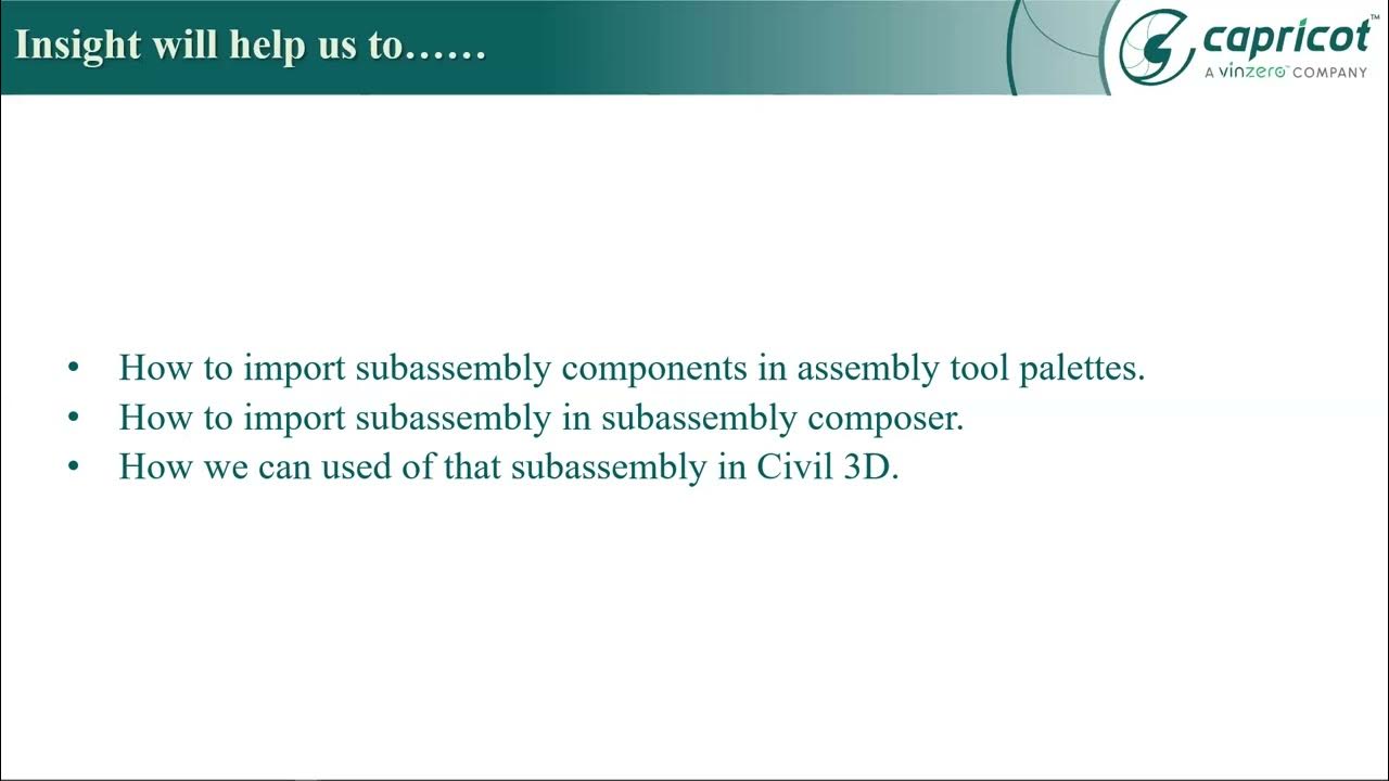 How to import Subassembly .pkt file in Civil 3D - YouTube