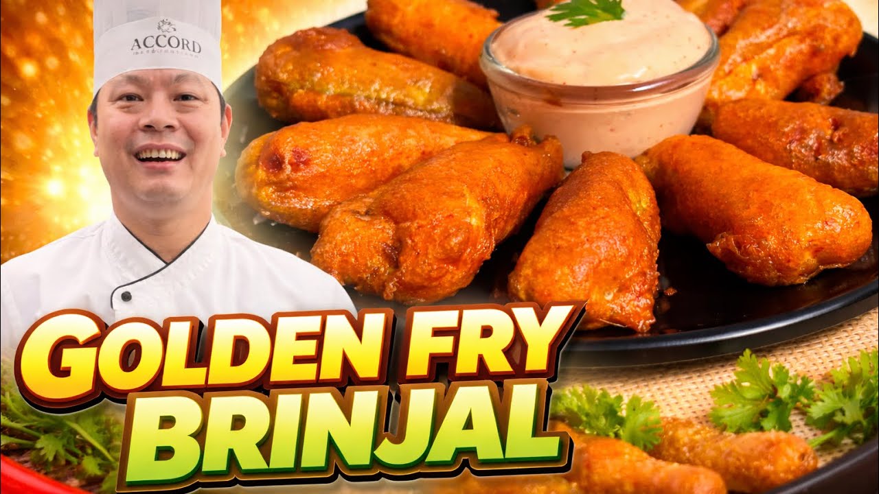 Golden Fry Brinjal | Crispy Brinjal One Snack Recipe | Easy Evening ...