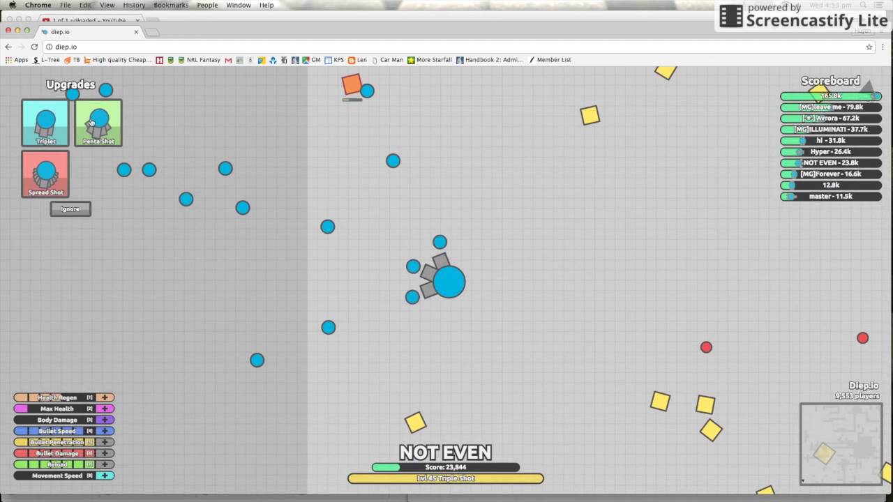 Diep.io | Penta Shot - Best (slow) tank! - YouTube