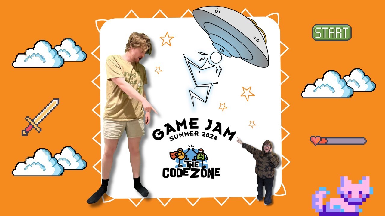 Summer Game Jam: Honey, I Shrunk the Code Zone!🛸👾 - YouTube