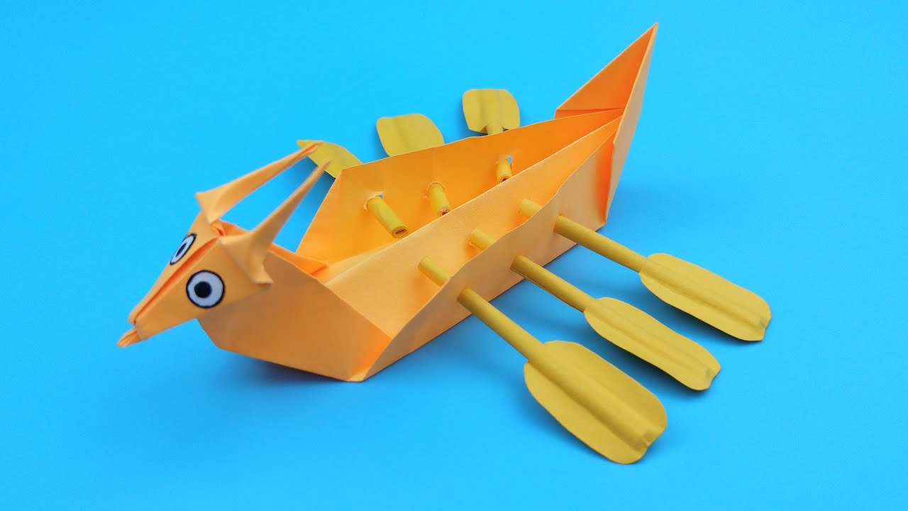 Origami Dragon Boat Instructions | Dragon Boat Festival | Handcraft ...