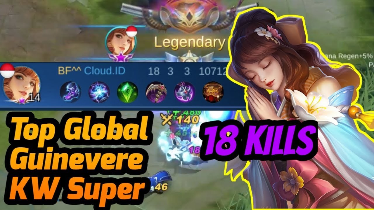 Solo Rank Guinevere Easy Win By Top Global Guinevere KW Super | Mobile ...