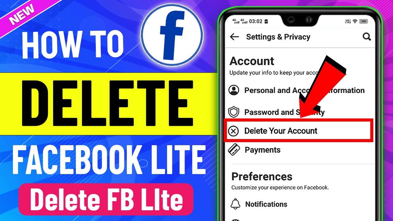 How to Delete Facebook Lite Account Permanently 2025 - New Update ...