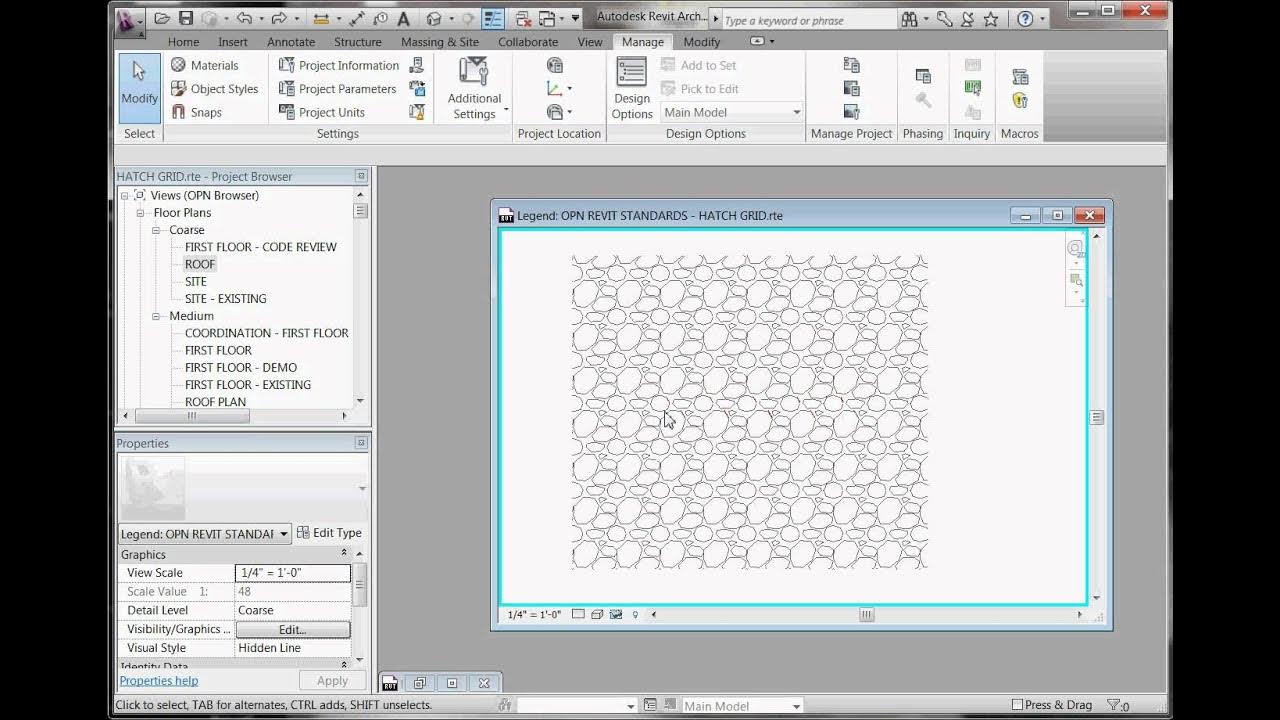 Easy Revit (2011) -XX- Create Custom Hatch Patterns - YouTube