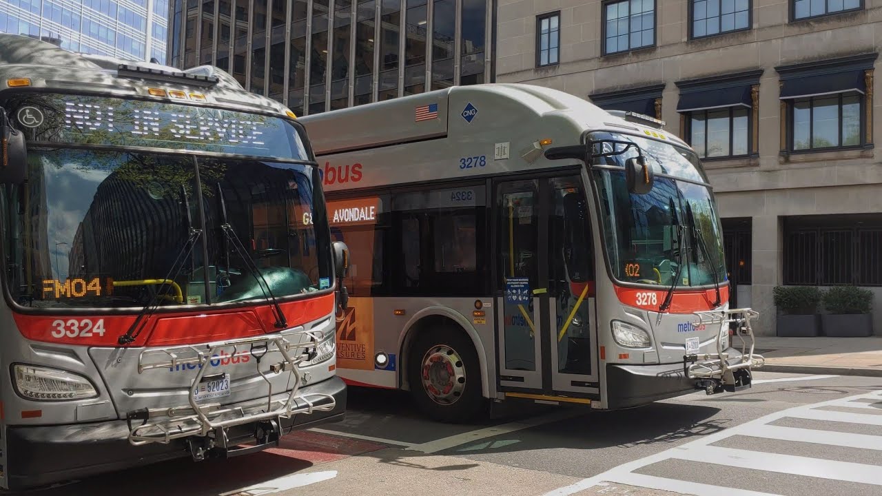 WMATA Metrobus 2020 New Flyer XN40 #3278 on Route G8 - YouTube