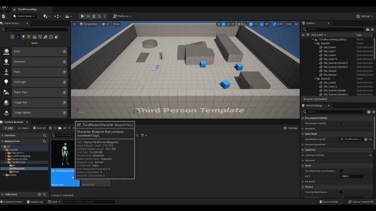 07 01 Open third person character BP Behavior Tree Quick Start Guide ...