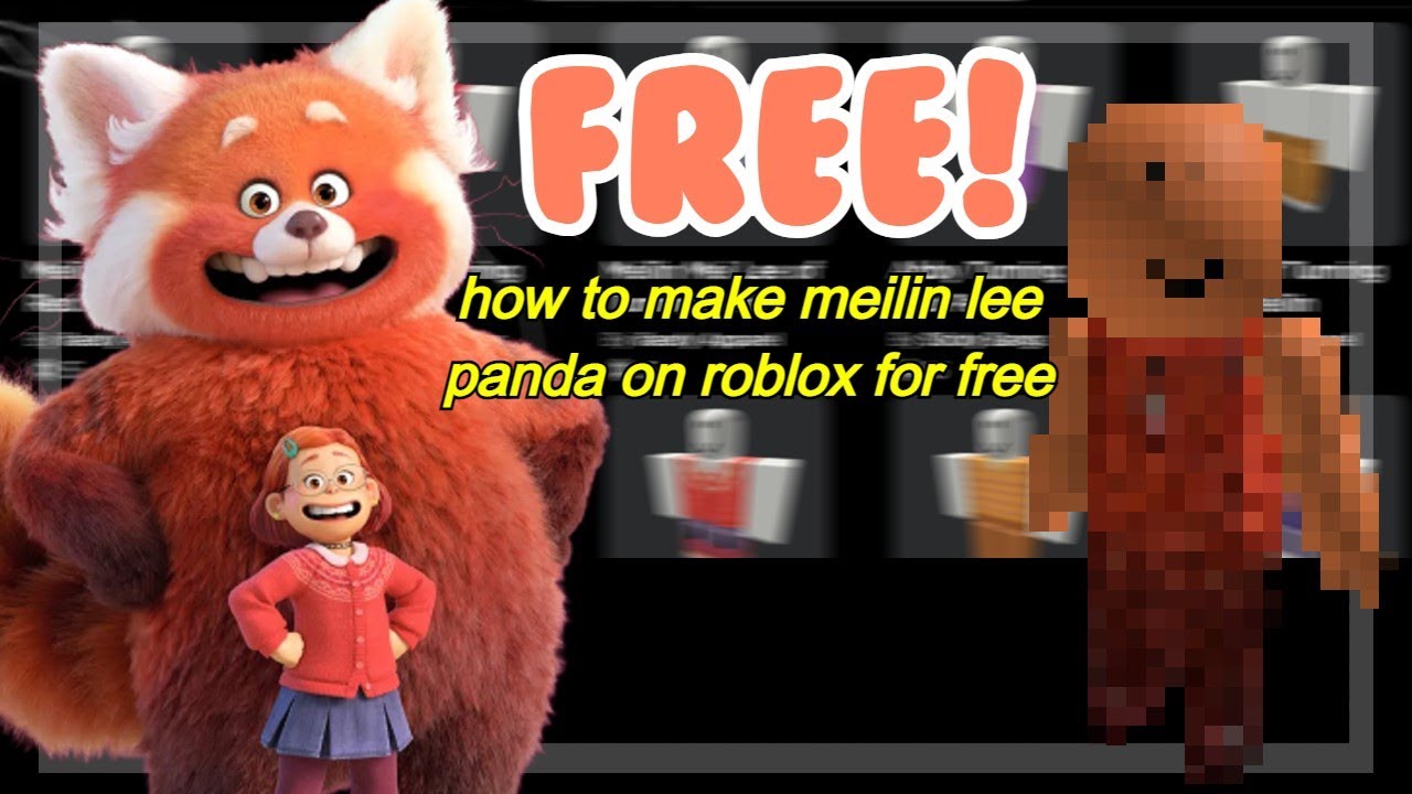 FREE TURNING RED PANDA Outfit On Roblox - YouTube