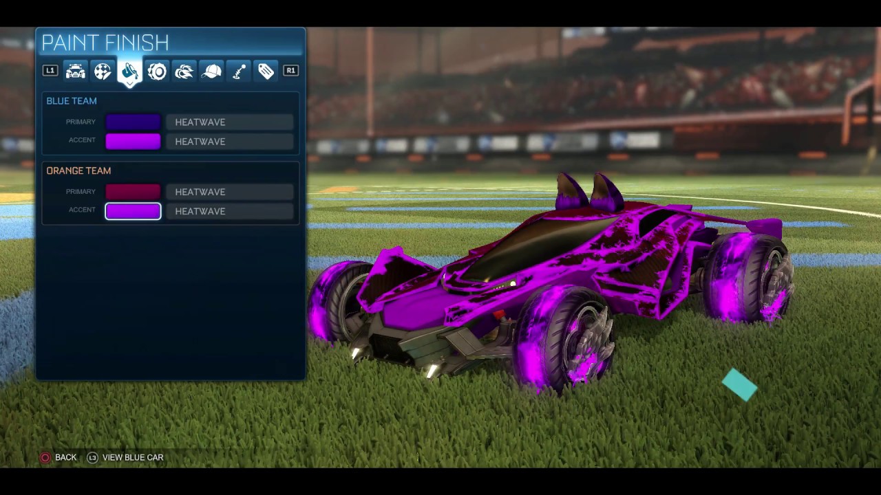 Rocket League Car Showcase! - (Purple Dracos, Purple Mantis, Heatwave ...