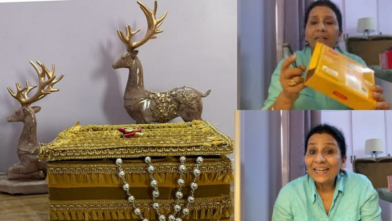 Cardboardcraft 2diy beautiful organiser jewellerybox - YouTube