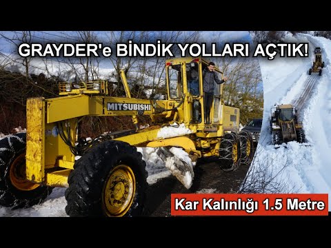 Graydere bindik, 1.5 metre karlı yolları açtık! #bartın #kar #yollar #ilözelidaresi