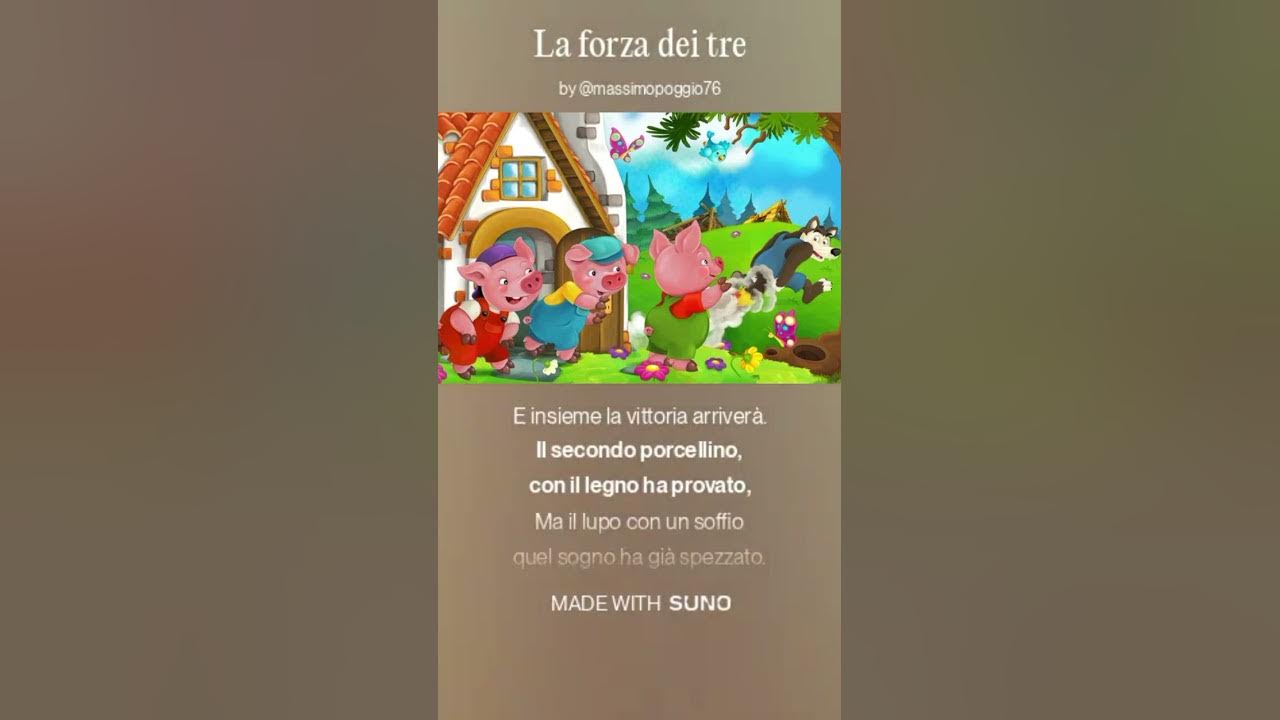 i tre porcellini e il lupo - La forza dei tre - YouTube