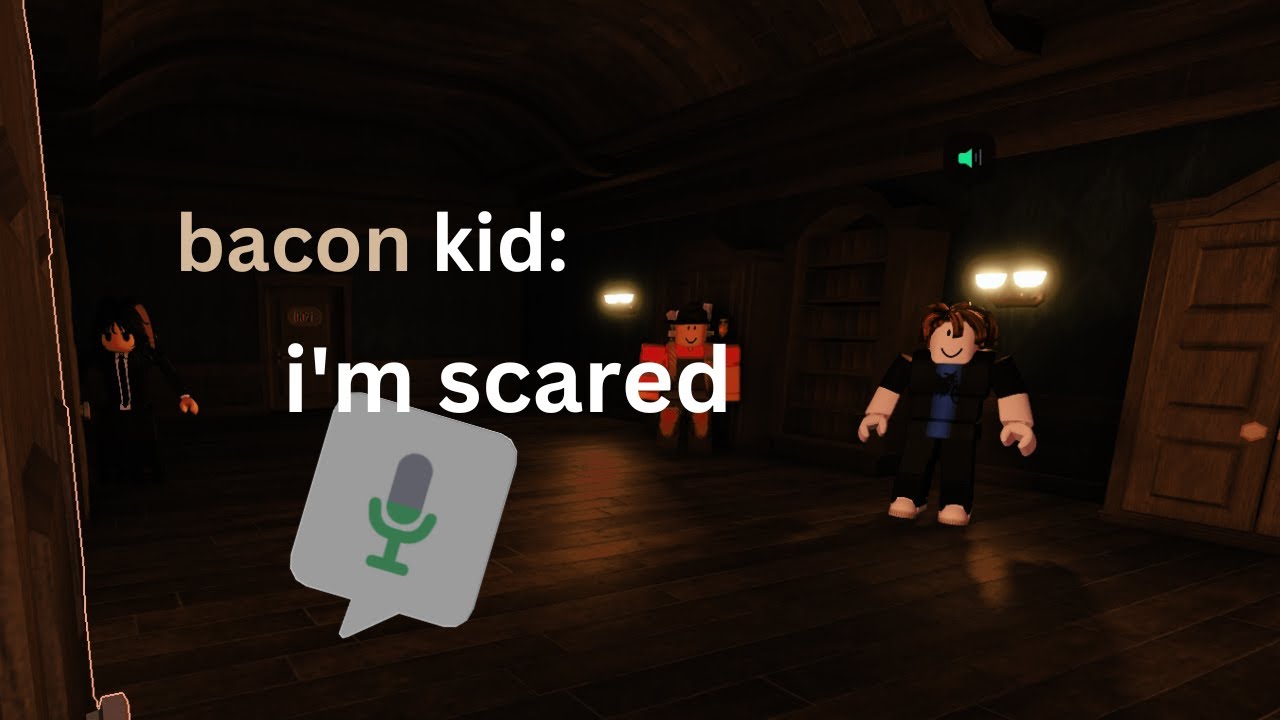 Playing Doors VC with bacon kid (he's scared) - YouTube