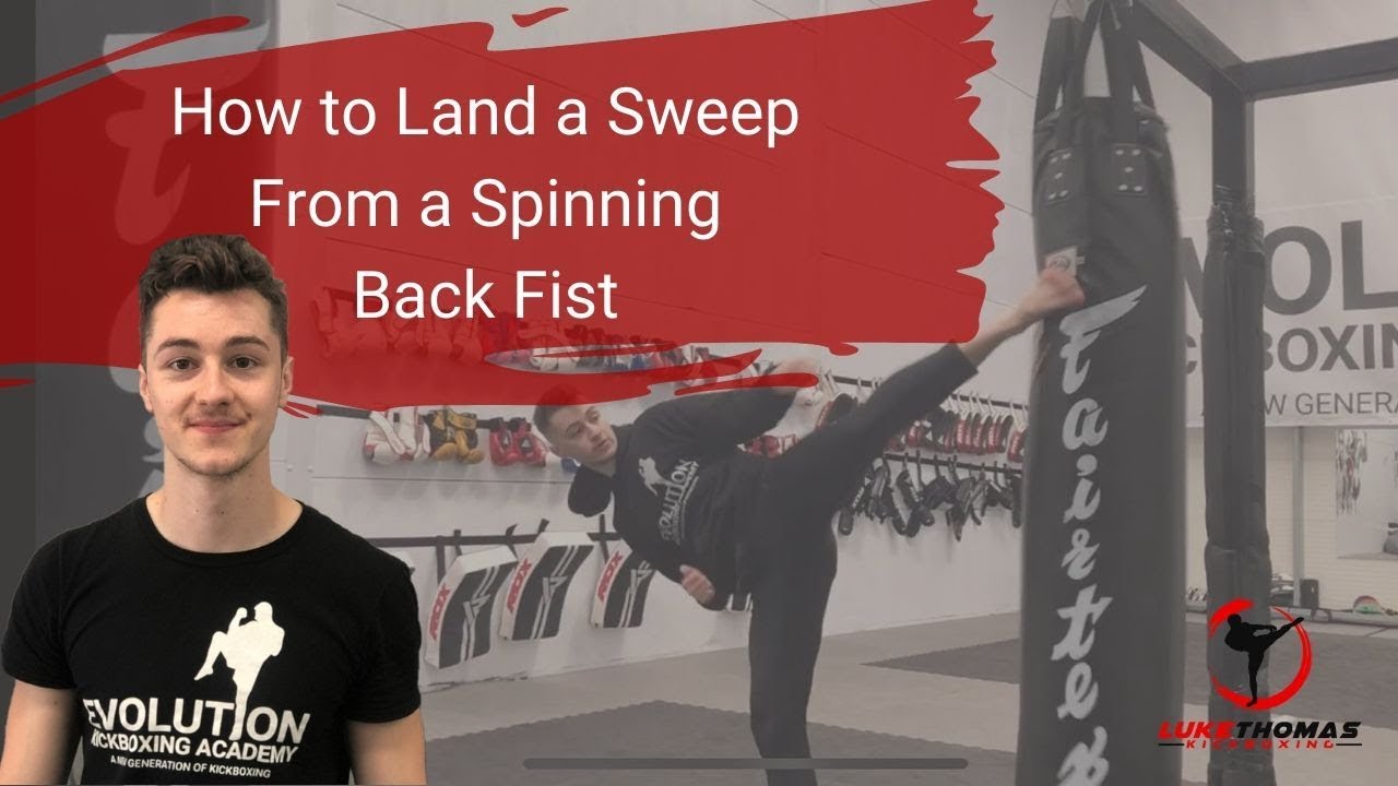 How to Land a Sweep From a Spinning Back Fist - YouTube
