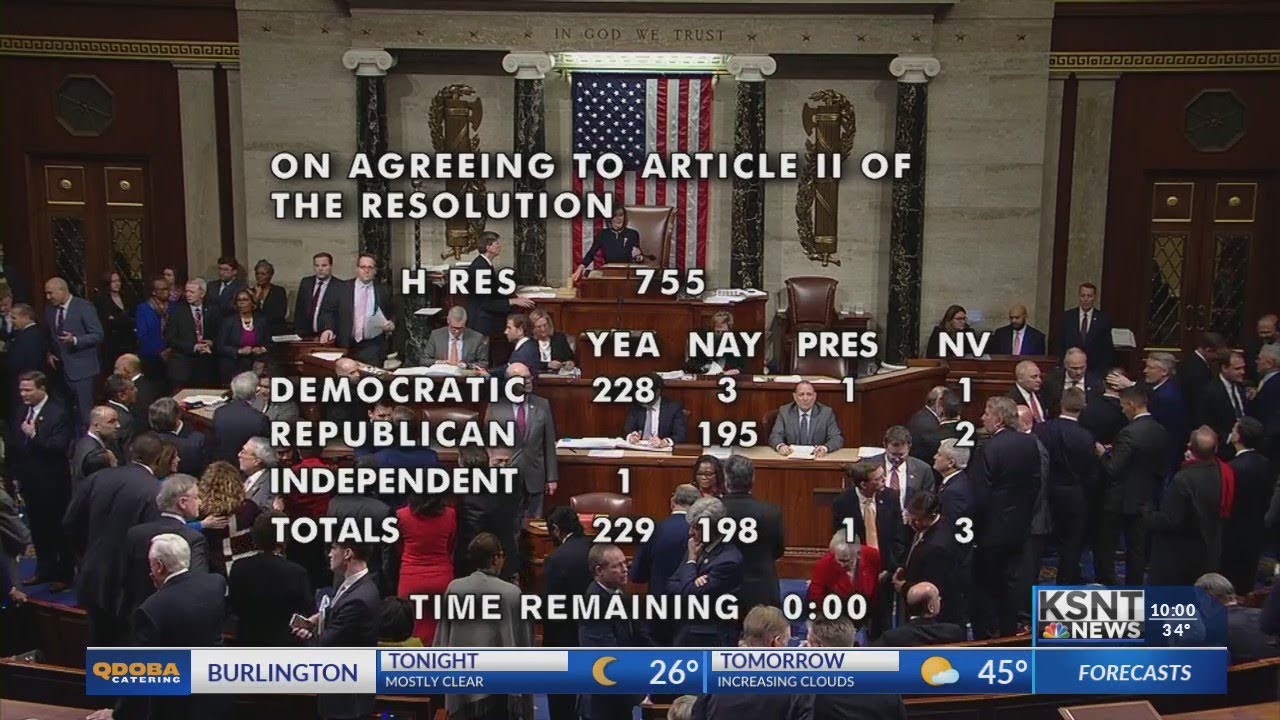House votes to impeach President Trump, sends vote to Senate - YouTube