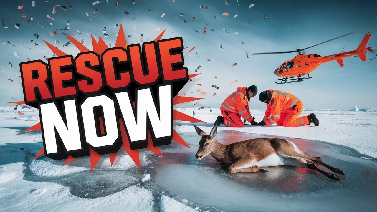 The Heartwarming Story of a Deer Saved from a Frozen Lake - YouTube
