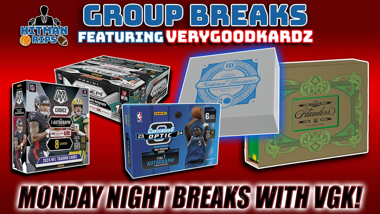 MONDAY NIGHT BREAKS WITH VGK! WWE Flawless, National Treasures NBA and ...