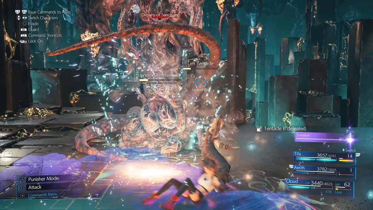 Final Fantasy 7 Remake [First Playthrough] - Jenova Dreamweaver Boss ...