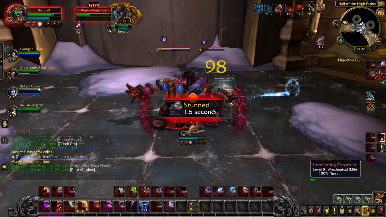 Halls of Stone, DK tanking. World Of Warcraft Retail. - YouTube