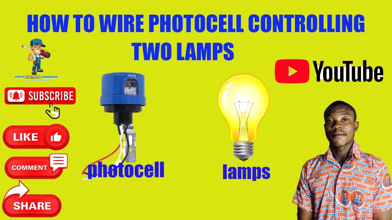 Step-by-Step Guide to Wiring a Photocell for Two Lamps - YouTube