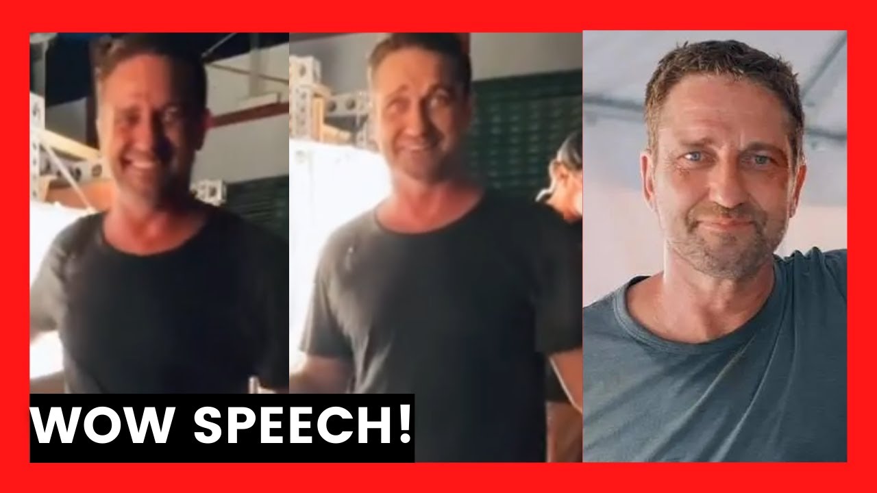 Gerard Butler | WOW! Gerry's HEARTFELT SPEECH thanking the cast & crew ...