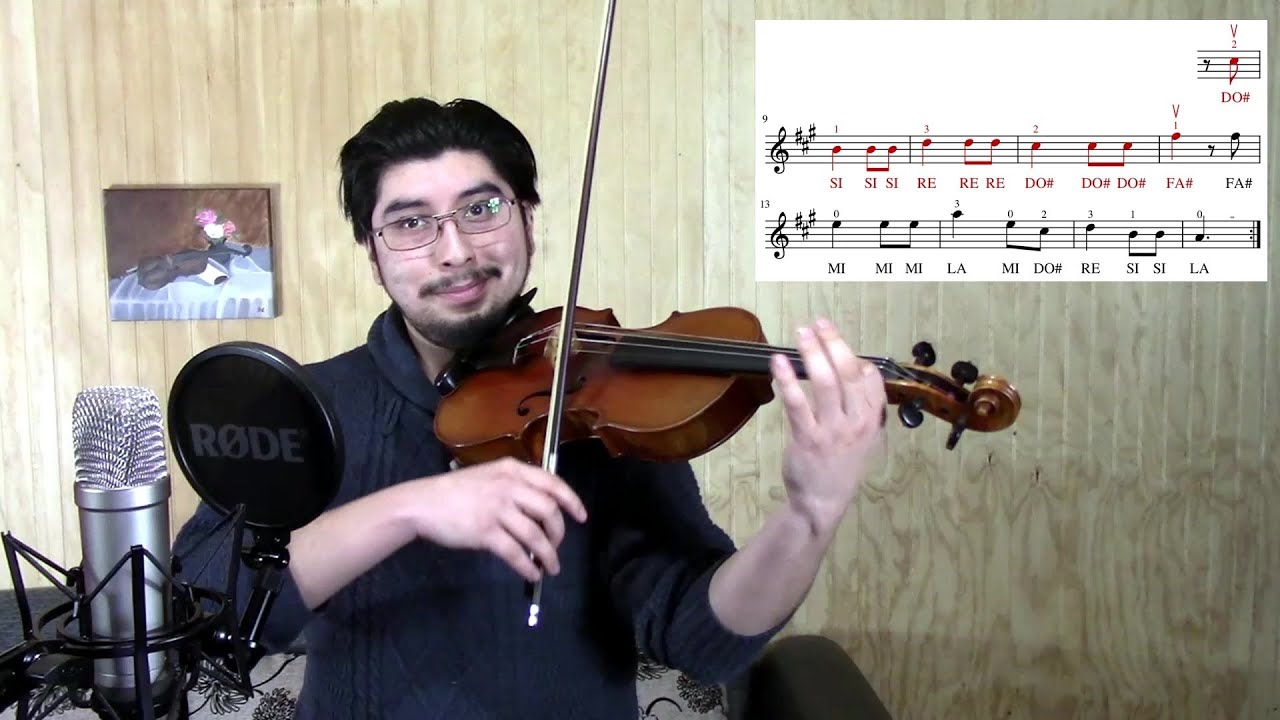 SUZUKI N5 "O come, little children" Violín Video Tutorial - YouTube