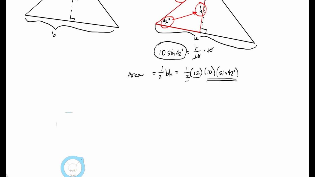 Finding the Area of an Oblique Triangle (SAS) - YouTube