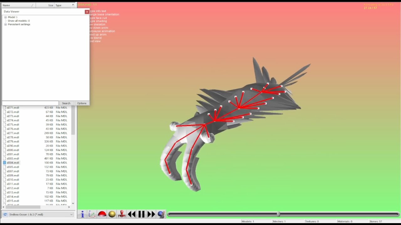Endless Ocean - Skeleton and Animation (Noesis plugin) - YouTube