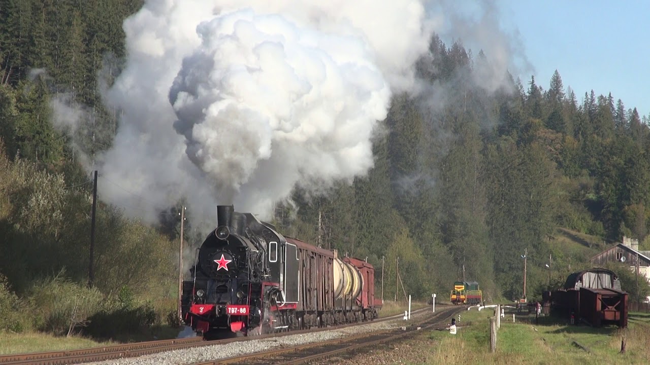 Steam of Ukrainian Railways Ukraine(Sep.,2017) 5 ウクライナ鉄道の蒸気機関車 ウクライナ ...