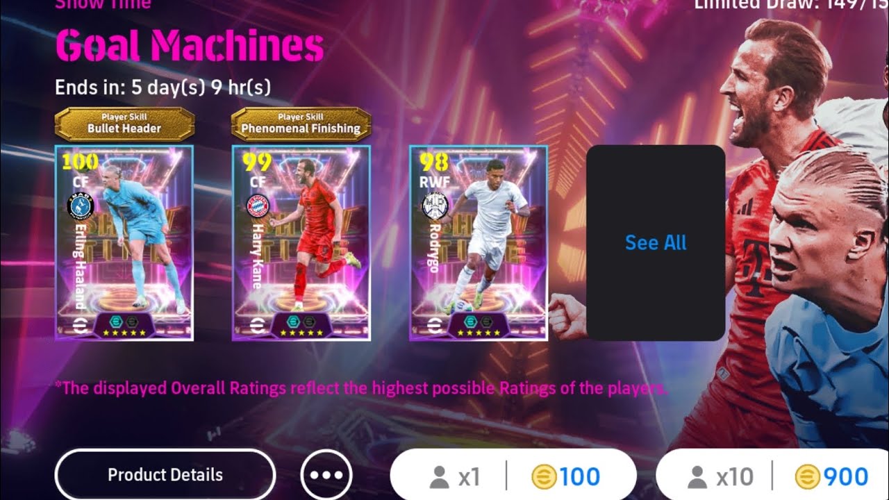 EFootball 25 || Showtime Pack opening || Goal Machines || Haaland ...