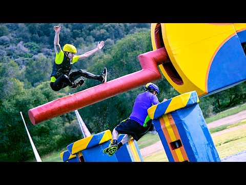 МОЩНАЯ ПОЛОСА ПРЕПЯТСТВИЙ - МУЖЧИНЫ ПРОТИВ ЖЕНЩИН В WIPEOUT