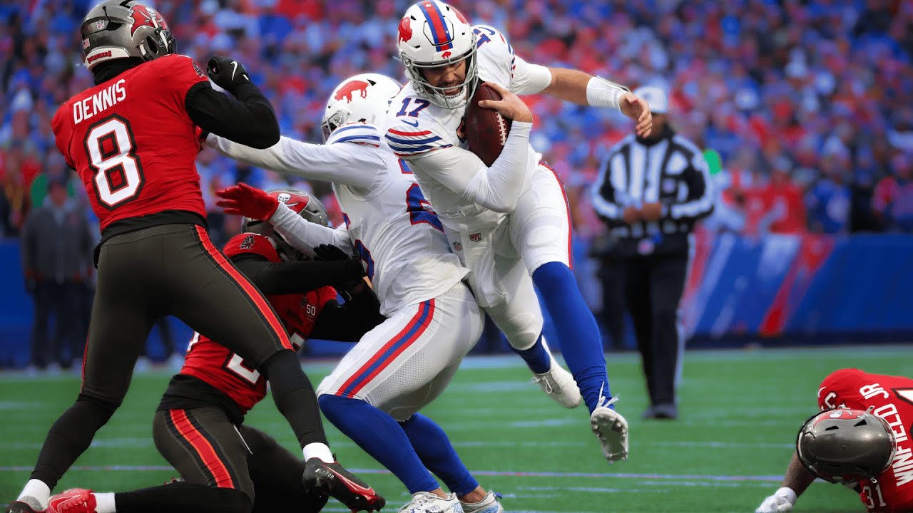 Josh Allen's best plays from 6-TD game vs. Buccaneers | Week 11 - YouTube
