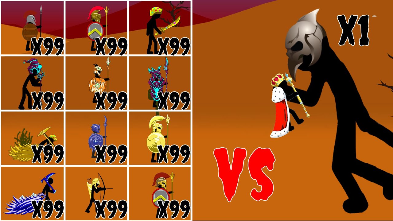 X99 ALL CHARACTER ICON STICK WAR VS FINAL BOSS | STICK WAR LEGACY ...