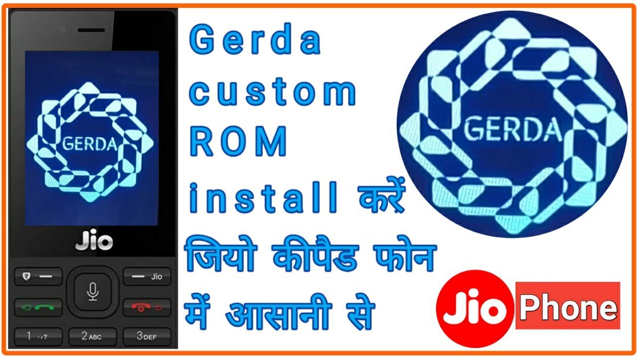 gerda custom ROM in jio phone - YouTube