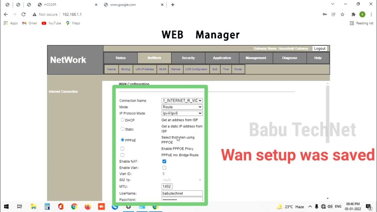 NetLink GPON ONT Configuration Full HD | netlink PPPOe setup | GPON/Epon ONU - YouTube