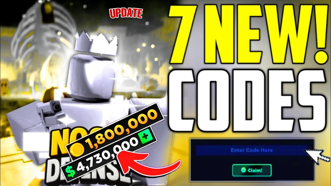 EASTER!🍀NEW UPDATE⚡NOOB DEFENSE ROBLOX CODES 2025 - NOOB DEFENSE CODES ...