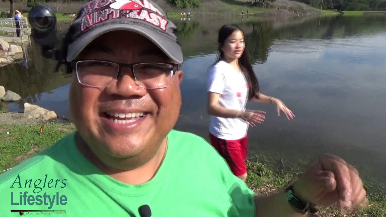 Fishing With Christy And Tomi At Sandy Wool Lake Milpitas, CA - YouTube