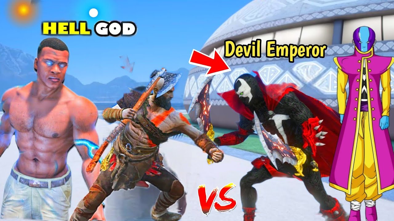 Franklin Found Hell God To Kill Devil Emperor & Grand Zeno To Save Master Roku & Vigita In GTA 5 ...