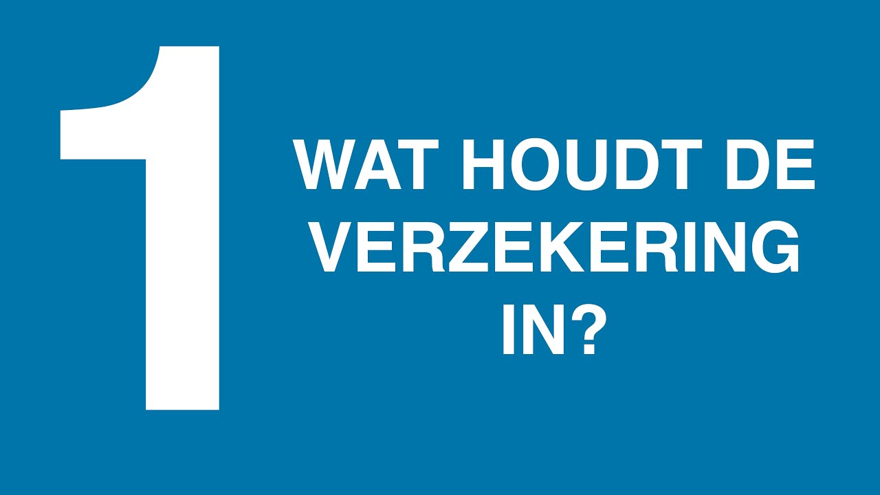 Vrijwilligersverzekering - Stap 1: Wat houdt de verzekering in? - YouTube