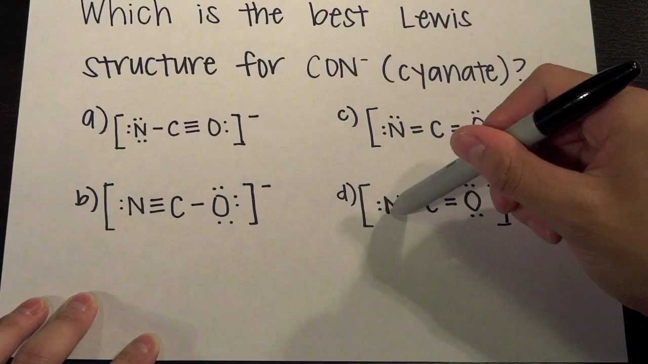 MCAT Question of the Day 5 Chemistry Lewis Structures - YouTube