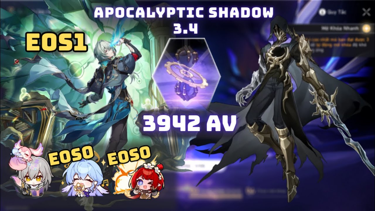 Anaxa E0S1 Hypercarry 3942 Score Apocalyptic Shadow 3.4 | Honkai Star ...