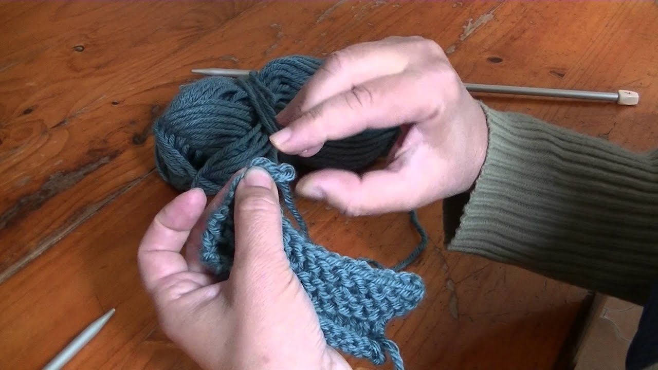 Apprendre le tricot - rabattre les mailles - YouTube